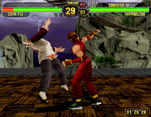 Screenshot of Dead or Alive (Arcade, 1996) - MobyGames