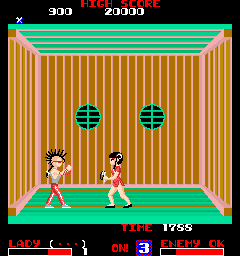 Screenshot of Lady Master of Kung Fu (Arcade, 1985) - MobyGames