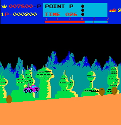 Screenshot of Moon Patrol (Arcade, 1982) - MobyGames