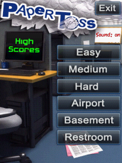 Paper Toss screenshots - MobyGames