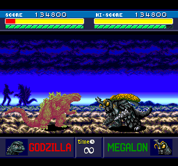 Screenshot of Godzilla (TurboGrafx CD, 1993) - MobyGames