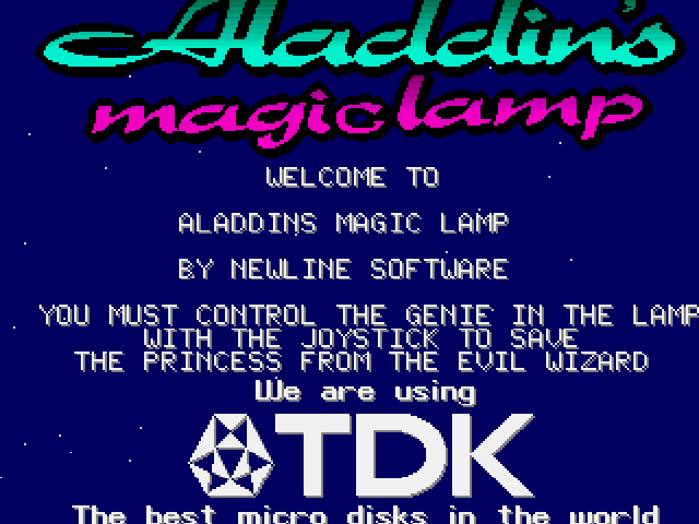 Aladdin's Magic Lamp (1989) - MobyGames