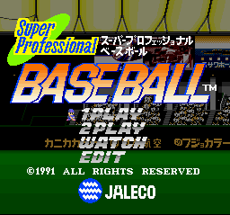Screenshot of Super Bases Loaded (SNES, 1991) - MobyGames