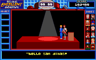 Screenshot of Bill & Ted's Excellent Adventure (Amiga, 1990) - MobyGames