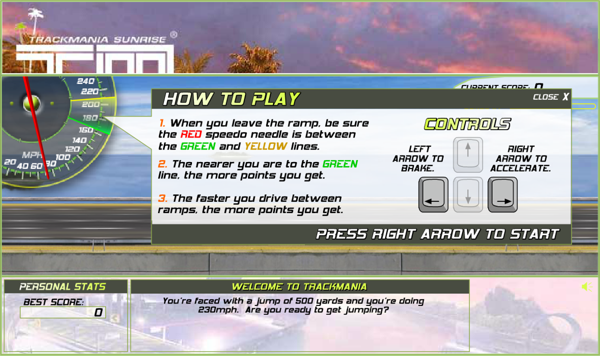 Screenshot of Mini TrackMania (Browser, 2005) - MobyGames