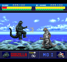 Screenshot of Godzilla (TurboGrafx CD, 1993) - MobyGames