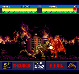 Screenshot of Godzilla (TurboGrafx CD, 1993) - MobyGames