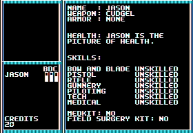 Screenshot of BattleTech: The Crescent Hawk's Inception (Apple II, 1988 ...