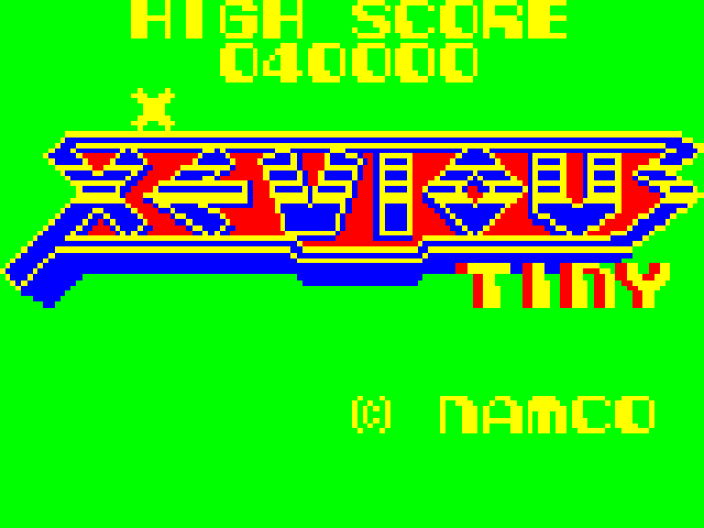 Screenshot of Xevious (PC-6001, 1982) - MobyGames