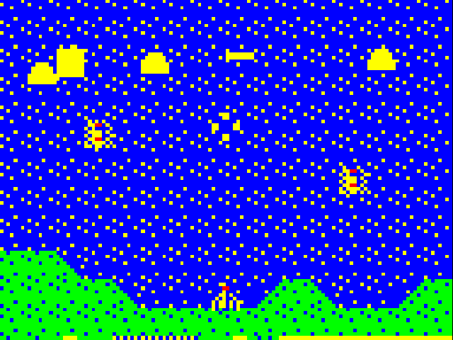 Screenshot of Xevious (PC-6001, 1982) - MobyGames