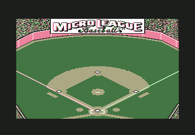 Screenshot of MicroLeague Baseball (Commodore 64, 1984) - MobyGames