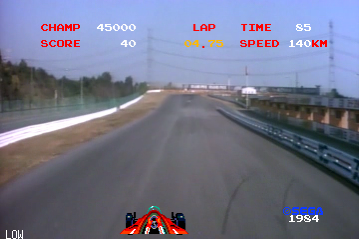 Screenshot of GP World (Arcade, 1984) - MobyGames