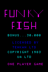 Screenshot of Funky Fish (Arcadia 2001, 1981) - MobyGames