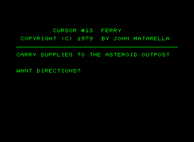 Ferry (1979) - MobyGames