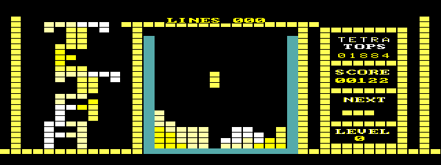 Screenshot of Tetra (TRS-80 CoCo, 1990) - MobyGames