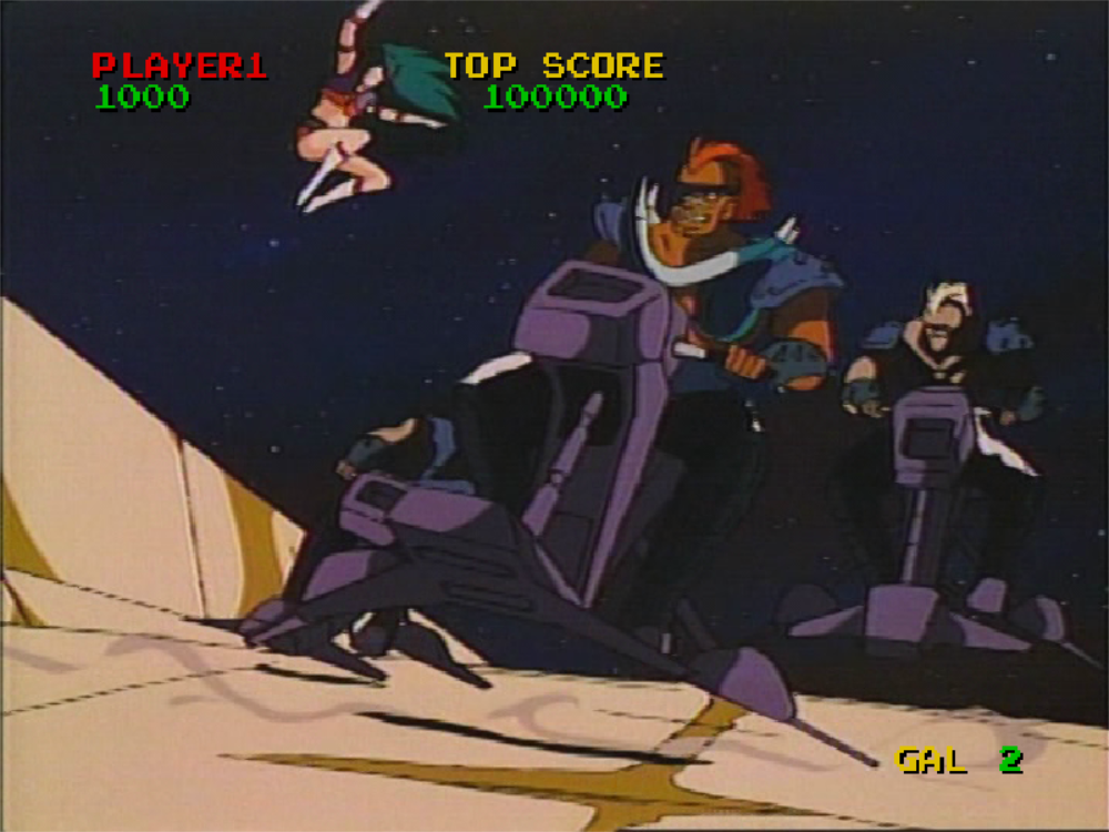 Screenshot of Time Gal (Arcade, 1985) - MobyGames