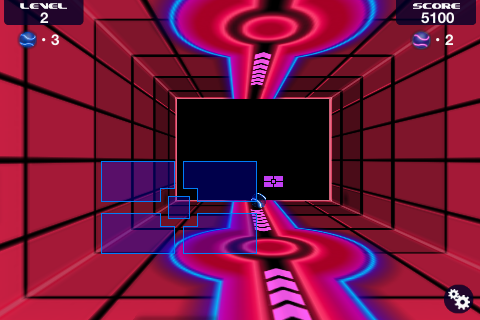 Screenshot of Vector Ball (iPhone, 2008) - MobyGames