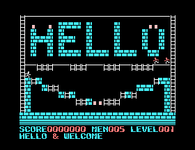 Screenshot of Championship Lode Runner (SG-1000, 1984) - MobyGames