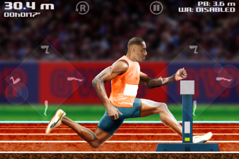 Screenshot of QWOP (iPhone, 2010) - MobyGames