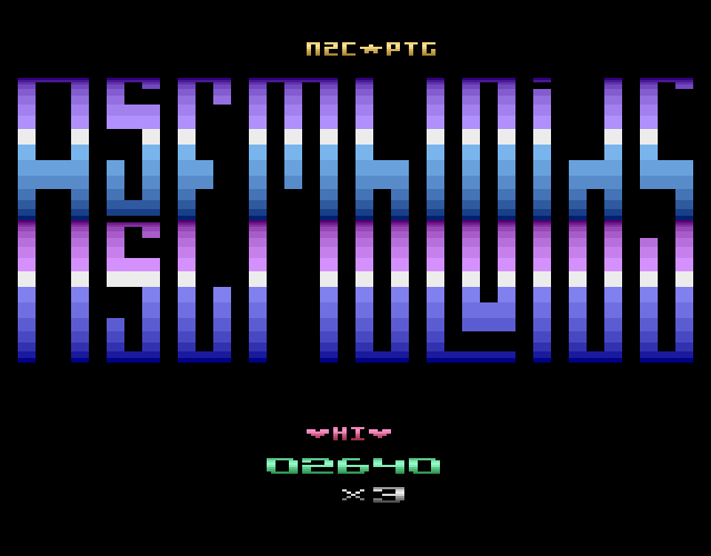 Screenshot of Assembloids 2600 (Atari 2600, 2017) - MobyGames