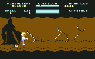 Screenshot of Cave of the Word Wizard (Commodore 64, 1983) - MobyGames