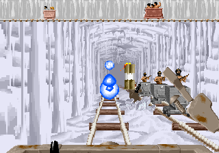 Screenshot of Rail Chase (Arcade, 1991) - MobyGames