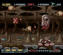 Screenshot of Phalanx (SNES, 1991) - MobyGames