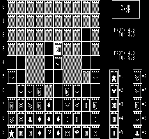 Screenshot of Military Encounter (Exidy Sorcerer, 1981) - MobyGames