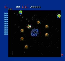Screenshot of Warpman (NES, 1985) - MobyGames