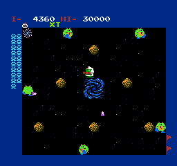 Screenshot of Warpman (NES, 1985) - MobyGames
