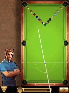 Screenshot of Midnight Pool 3 (J2ME, 2012) - MobyGames