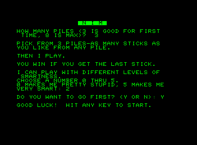 Nim (1979) - MobyGames