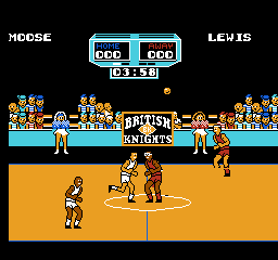 Screenshot of Arch Rivals (NES, 1989) - MobyGames