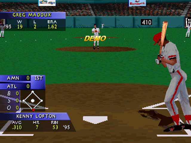Screenshot of 3D Baseball (PlayStation, 1996) - MobyGames