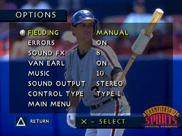 Screenshot of 3D Baseball (PlayStation, 1996) - MobyGames