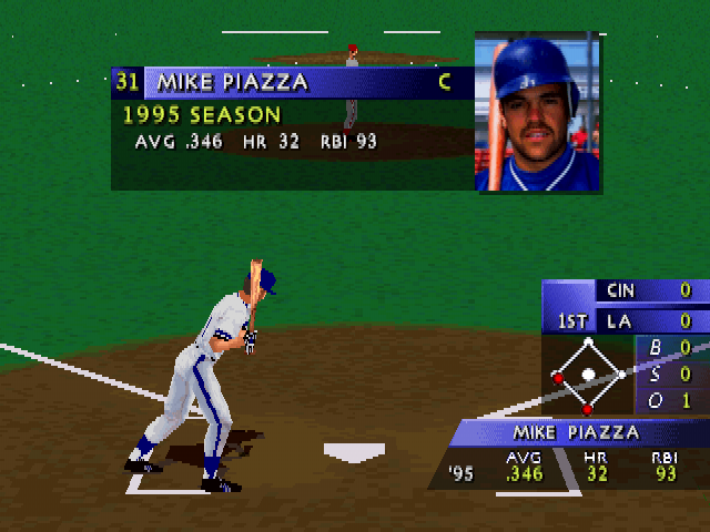 Screenshot of 3D Baseball (PlayStation, 1996) - MobyGames
