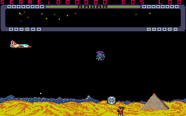 Screenshot of Protector (Amiga, 1986) - MobyGames