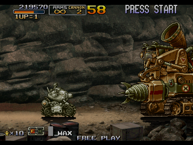 Screenshot of Metal Slug 6 (Arcade, 2006) - MobyGames