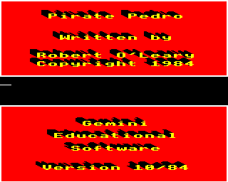 Pirate Pedro (1984) - MobyGames