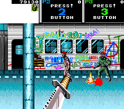 Screenshot of Beast Busters (Arcade, 1989) - MobyGames