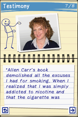 Screenshot of My Stop Smoking Coach: Allen Carr's EasyWay (Nintendo DS ...