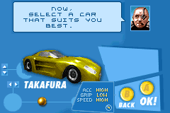 Screenshot of Karnaaj Rally (Game Boy Advance, 2002) - MobyGames