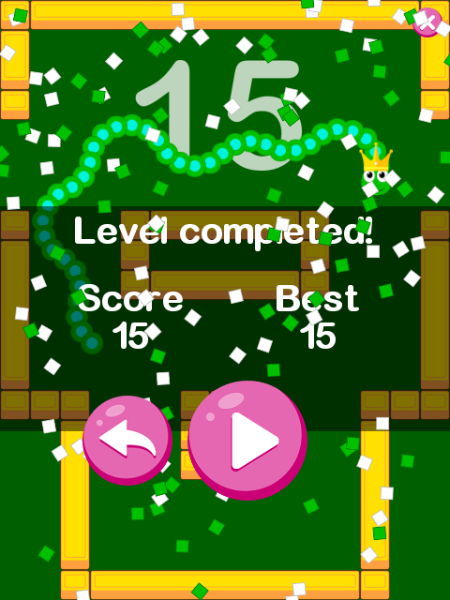 Screenshot of Impossible Snake (Browser, 2017) - MobyGames