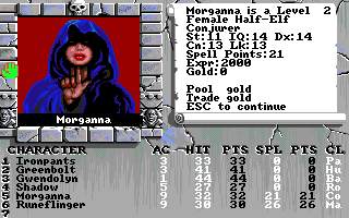 Screenshot of The Bard's Tale III: Thief of Fate (Amiga, 1988) - MobyGames