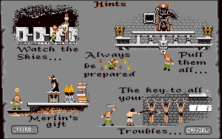 Screenshot of Dark Castle (Apple IIgs, 1986) - MobyGames