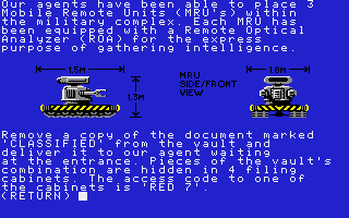 Screenshot of Hacker II: The Doomsday Papers (Apple IIgs, 1986) - MobyGames