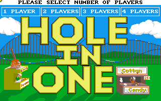 Screenshot of Hole-In-One Miniature Golf (Amiga, 1988) - MobyGames