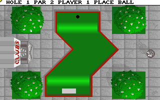Screenshot of Hole-In-One Miniature Golf (Amiga, 1988) - MobyGames