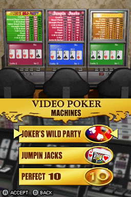 Screenshot of Golden Nugget Casino DS (Nintendo DS, 2005) - MobyGames