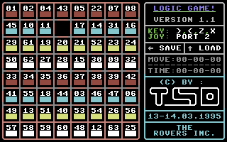 Screenshot of Logic Game (Commodore 64, 1995) - MobyGames